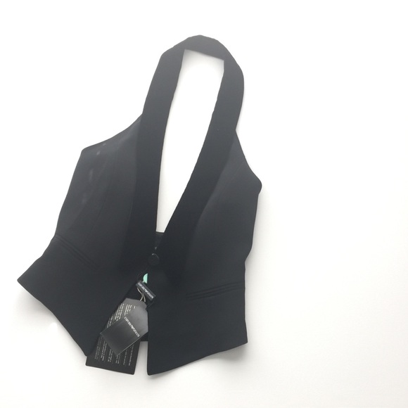Emporio Armani | Jackets & Coats | Emporio Armani Open Back Vest | Poshmark